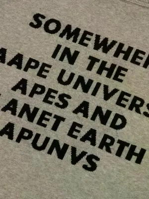 AAPE BY *A BATHING APE Moonface Logo Sweater - Grey