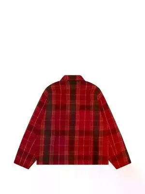 AAPE BY *A BATHING APE Check-pattern Overshirt - Red