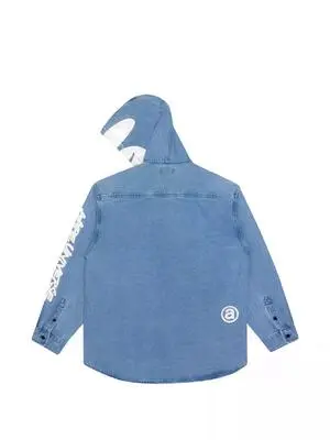 AAPE BY *A BATHING APE Moonface Hooded Denim Shirt