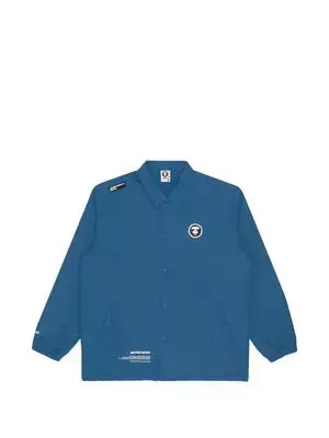 AAPE BY *A BATHING APE Moonface Logo-print Coach Jacket - Blue