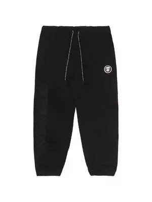 AAPE BY *A BATHING APE Moonface Patch Fleece Track Pants - Blue