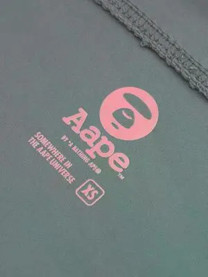 AAPE BY *A BATHING APE Moonface-patch Cropped Tank Top