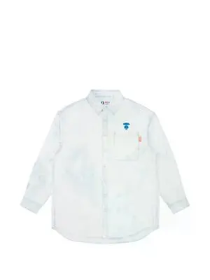 AAPE BY *A BATHING APE Tie-dye Embroidered Shirt