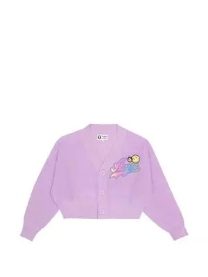AAPE BY *A BATHING APE Logo-patch Cropped Cardigan