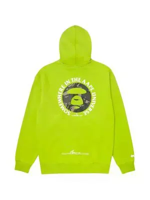 AAPE BY *A BATHING APE Moonface Camouflage-print Hoodie - Green