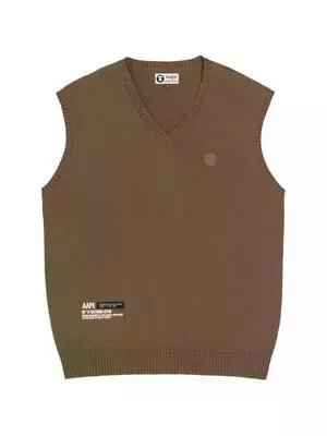 AAPE BY *A BATHING APE Moonface Logo Patch Vest