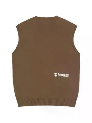 AAPE BY *A BATHING APE Moonface Logo Patch Vest