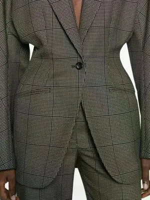 MUGLER Houndstooth Pattern Blazer