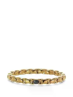 Roberto Demeglio Anaconda Black Diamond Bracelet - Gold