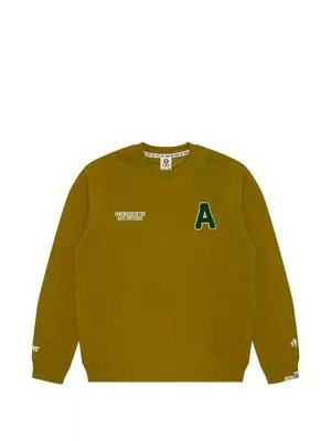 AAPE BY *A BATHING APE Logo-print Crew-neck Sweatshirt - Green