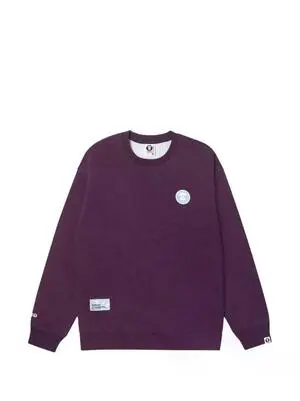 AAPE BY *A BATHING APE Moonface-patch Sweatshirt - Red