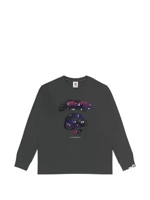 AAPE BY *A BATHING APE Moonface Camo-print T-shirt - Grey