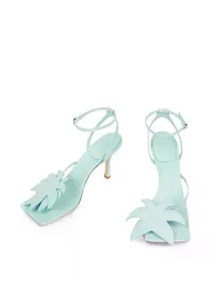 A.W.A.K.E. Mode Delta Palm-leaf-detail Leather Sandals