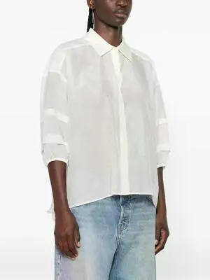 I BLUES Paneled Puff-sleeve Shirt