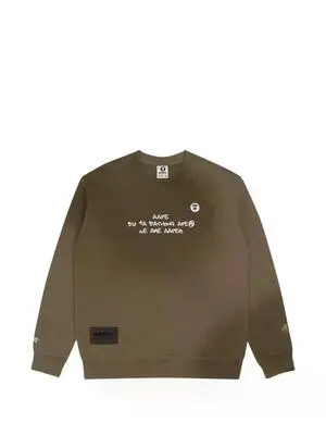 AAPE BY *A BATHING APE Aaper Graphic Gradient Sweatshirt - Green