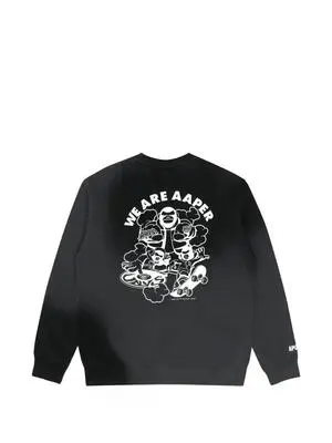 AAPE BY *A BATHING APE Aaper Graphic Gradient Sweatshirt - Green