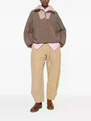 SESSUN Contrast-panel Press-stud Jacket