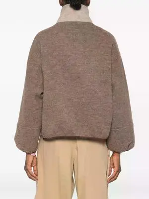 SESSUN Contrast-panel Press-stud Jacket