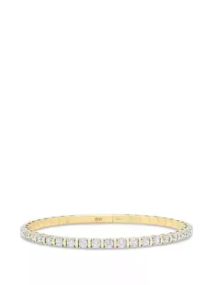Sara Weinstock Flexion Eternity Diamond Bangle - Gold