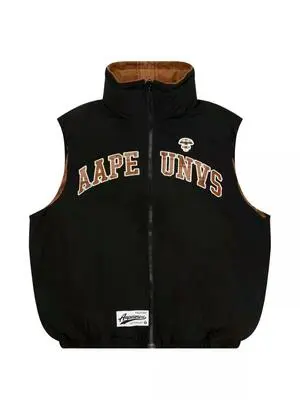 AAPE BY *A BATHING APE Moonface Logo Check Vest