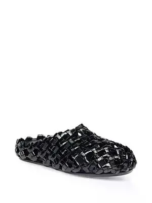A.W.A.K.E. Mode Woven Leather Mules