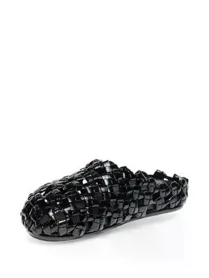 A.W.A.K.E. Mode Woven Leather Mules