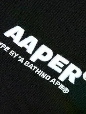 AAPE BY *A BATHING APE Logo-print Hoodie - Black