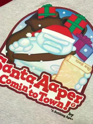 AAPE BY *A BATHING APE Happy Holidays Graphic-print Hoodie
