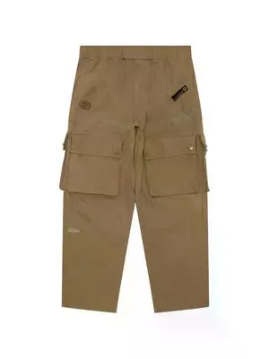 AAPE BY *A BATHING APE Moonface Logo Utility Cargo Pants - Brown