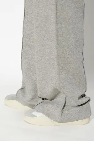 Acne Studios Paneled Suede And Leather Sneakers - Grey
