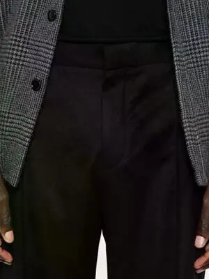 Zegna Elasticated-waistband Pressed-crease Trousers