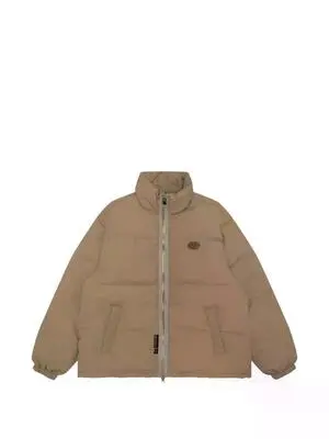 AAPE BY *A BATHING APE Moonface Logo Puffer Jacket - Neutrals
