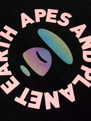 AAPE BY *A BATHING APE Moonface-print T-shirt