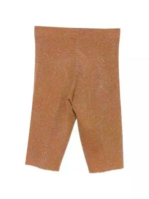 CIRCUS HOTEL Glitter-effect Shorts - Brown