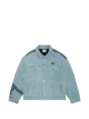 AAPE BY *A BATHING APE Moonface-logo Hooded Denim Jacket