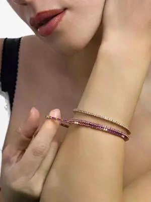 Roberto Demeglio Ruby And Diamond Tennis Bracelet