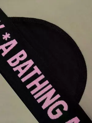 AAPE BY *A BATHING APE Moonface Logo-hem Bra Top - Purple