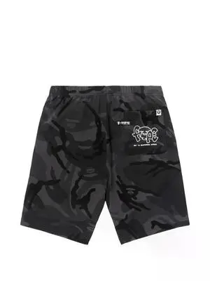 AAPE BY *A BATHING APE Moonface Camo-print Shorts