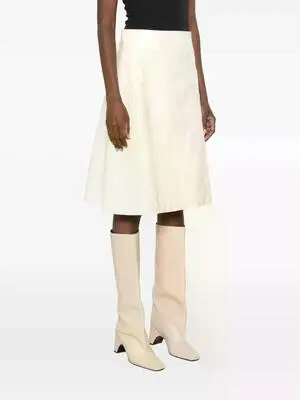 A.W.A.K.E. Mode Crinkled Effect A-line Mini Skirt