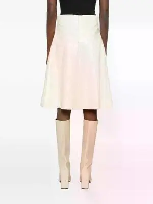 A.W.A.K.E. Mode Crinkled Effect A-line Mini Skirt