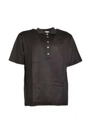 L.B.M. 1911 Short-sleeve Button-up Polo Shirt - Brown