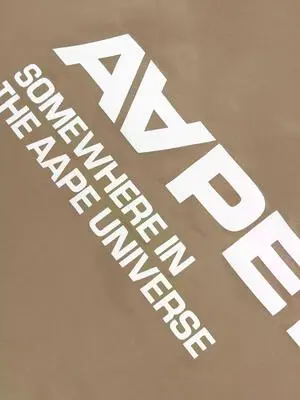 AAPE BY *A BATHING APE Moonface Logo-print Bomber Jacket - Neutrals