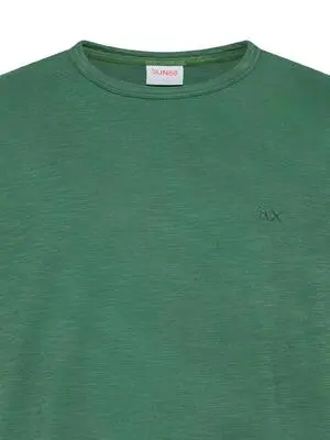 SUN 68 Logo-embroidered T-shirt - Green