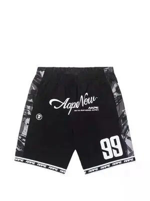 AAPE BY *A BATHING APE Moonface Reversible Shorts - Brown