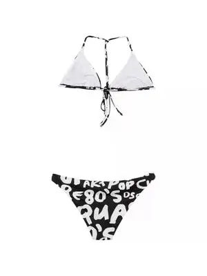 Dsquared2 All-over Logo Print Bikini