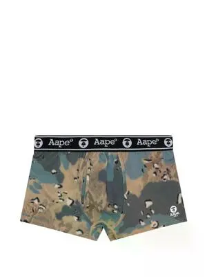 AAPE BY *A BATHING APE Logo-print Boxer Briefs - Neutrals