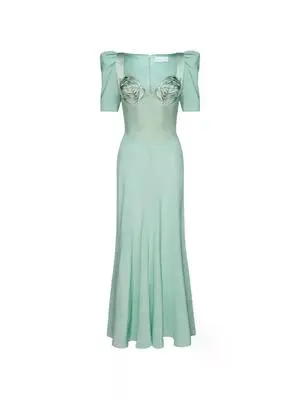 VIOLANTE NESSI Baccarat Silk Maxi Dress