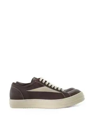 Rick Owens Lace-up Leather Sneakers - Brown