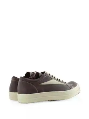 Rick Owens Lace-up Leather Sneakers - Brown