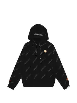 AAPE BY *A BATHING APE Logo-print Hoodie - Black